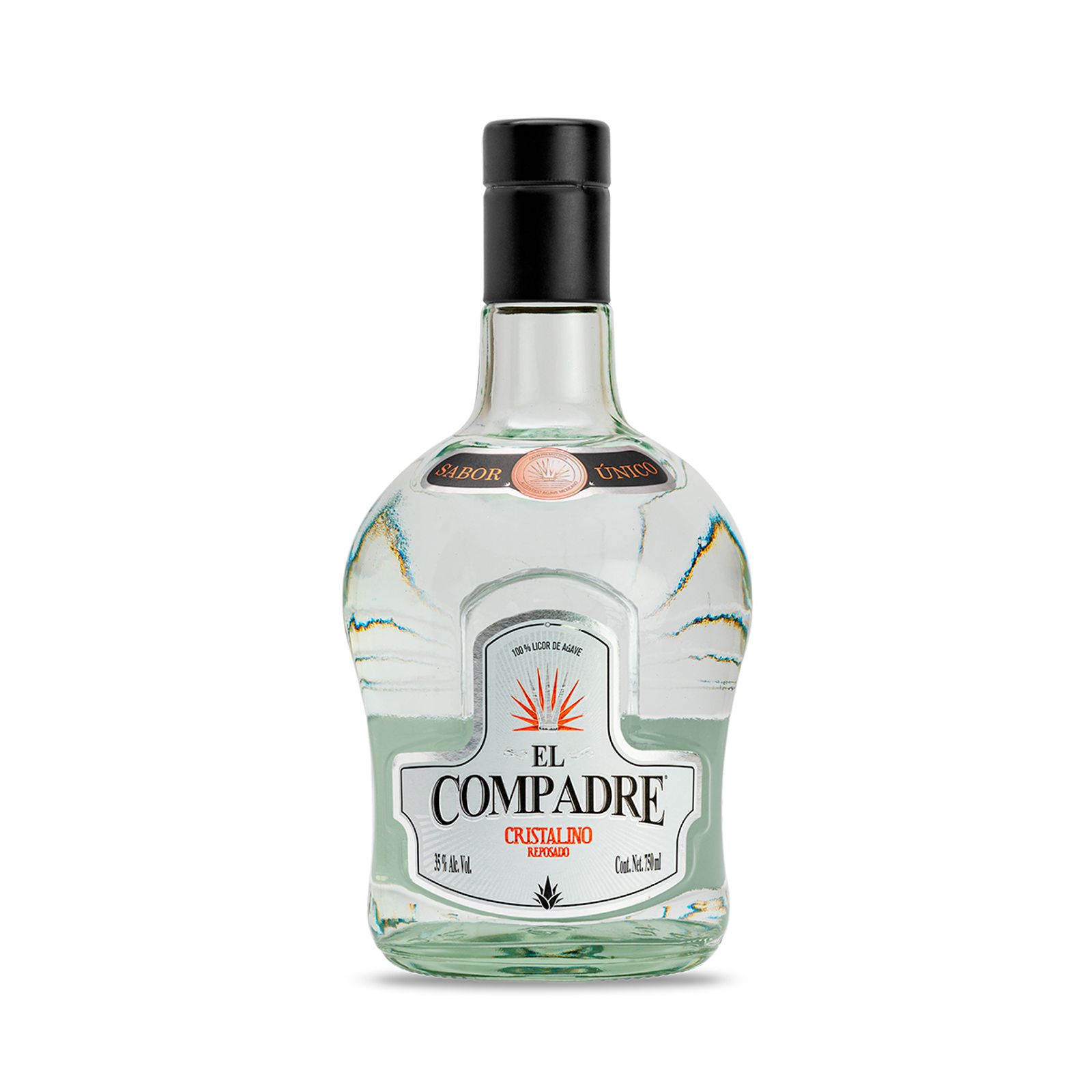 Pieza - Licor de Agave El Compadre Cristalino 750 Ml | La tienda Online ...