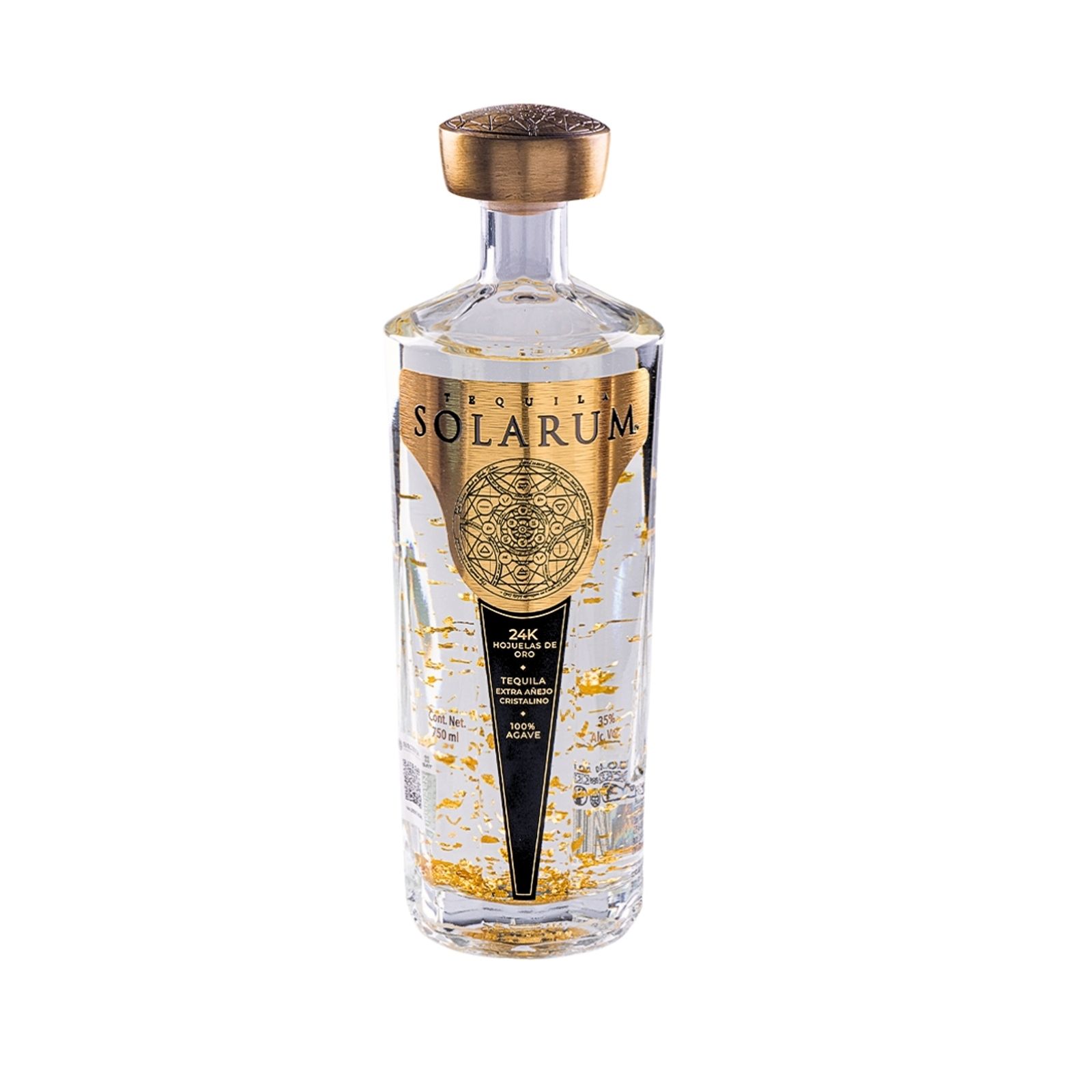 Pieza - Tequila Solarum Extra Añejo Cristalino 24K 750 Ml | La tienda ...
